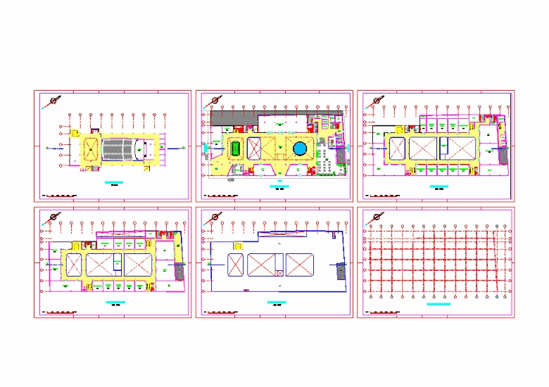 Centro cultural en AutoCAD | Descargar CAD (4.24 MB) | Bibliocad