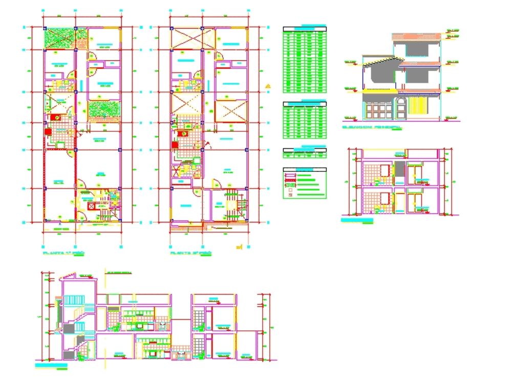 Vivienda unifamiliar en AutoCAD | Descargar CAD (436.11 KB) | Bibliocad