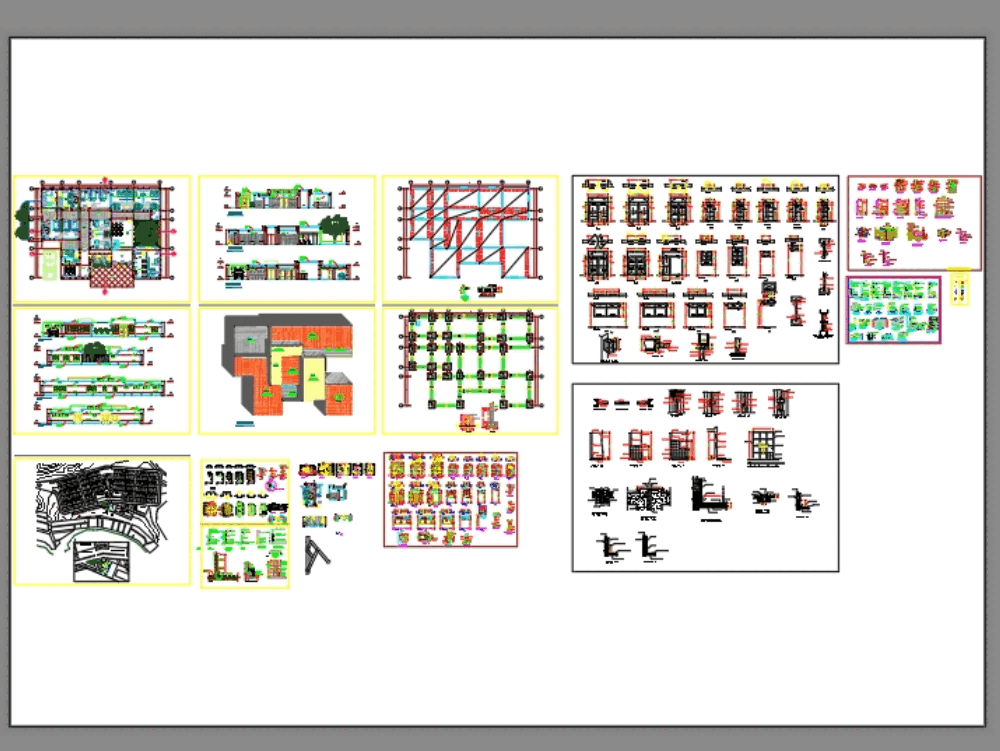 Clinic in AutoCAD | CAD download (4.17 MB) | Bibliocad