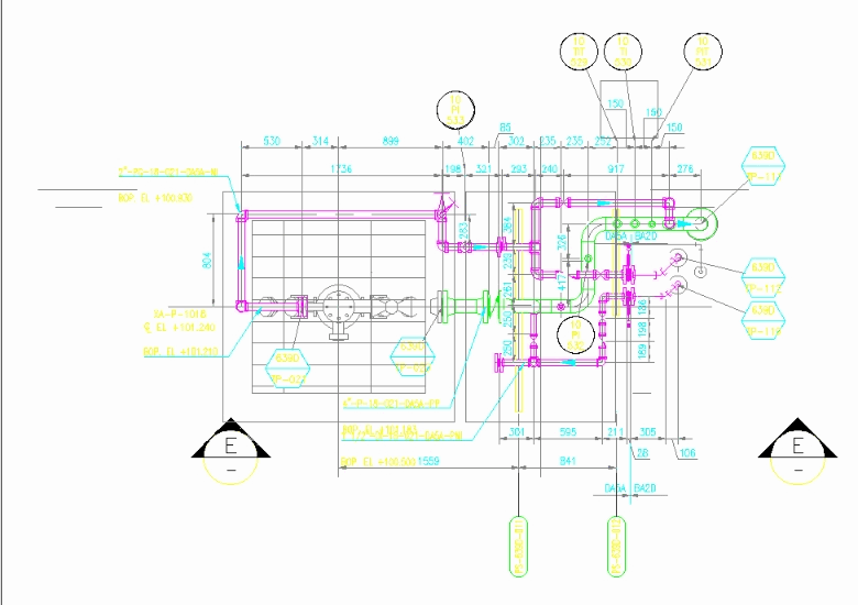 Macolla pozo de produccion vista superior (168.95 KB) | Bibliocad
