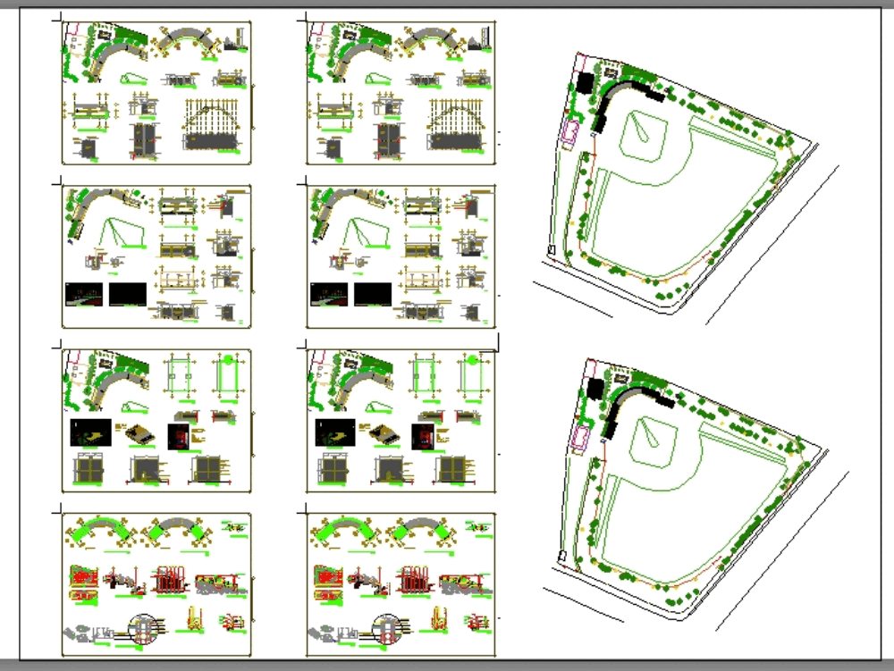 Plano del parque infantil vinicio castilla soria (6.65 MB) | Bibliocad
