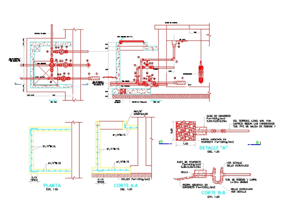 Valve house in AutoCAD | CAD download (210.32 KB) | Bibliocad