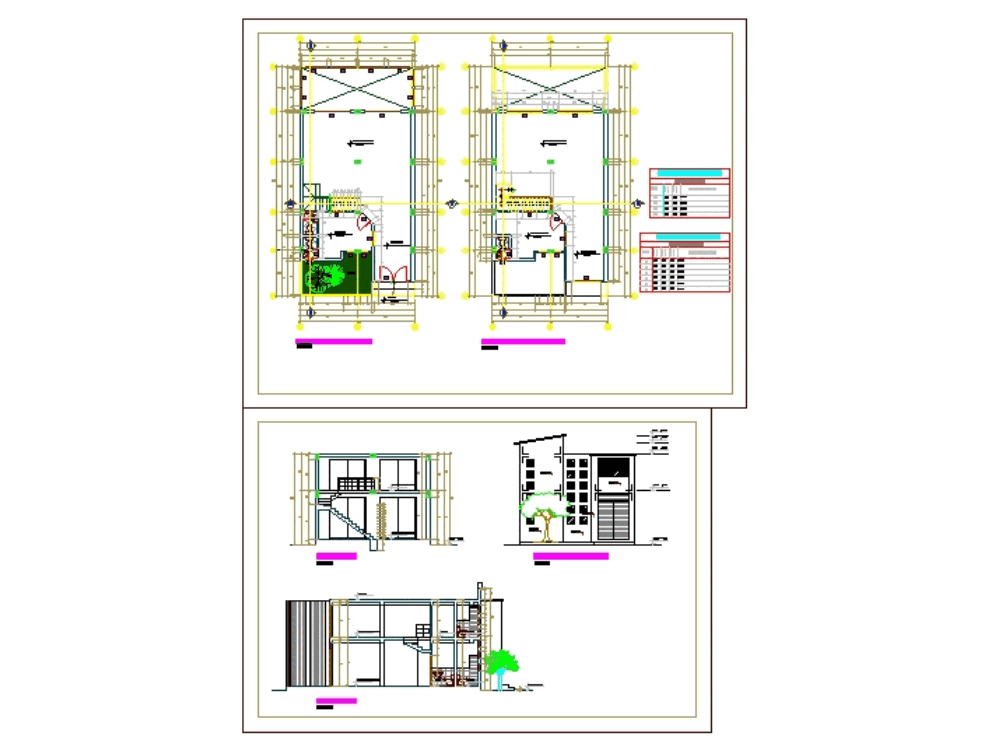 Planos De Biblioteca De 2 Niveles En Autocad Cad 1 54 Mb Bibliocad