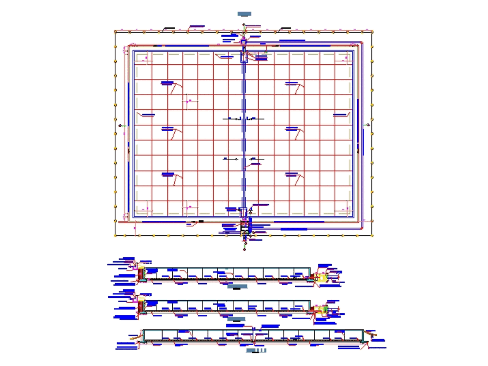 Plano de reservorio en AutoCAD | Descargar CAD (520.13 KB) | Bibliocad