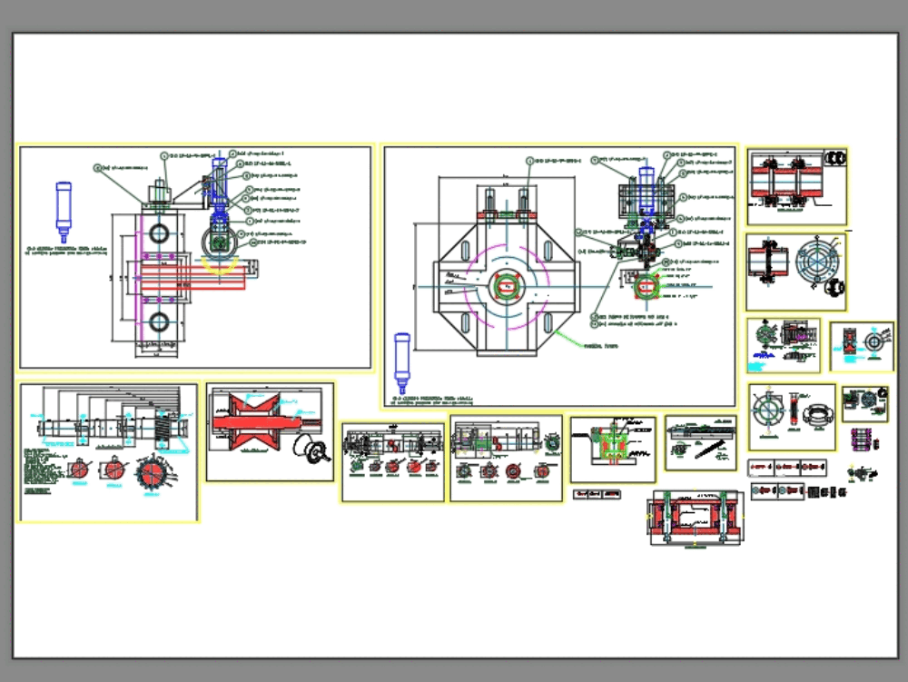 Mechanical parts in AutoCAD | CAD download (2.42 MB) | Bibliocad