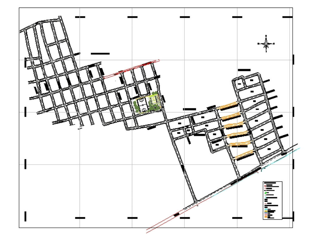 Urban road design in AutoCAD | Download CAD free (14.68 MB) | Bibliocad