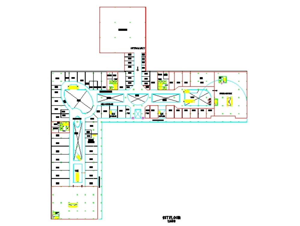 Einkaufszentrum in AutoCAD | CAD Download (1.02 MB) | Bibliocad
