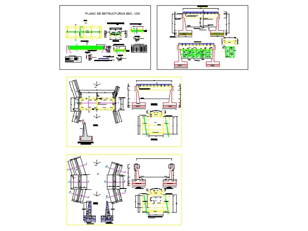 Concrete bridge in AutoCAD | Download CAD free (11.21 MB) | Bibliocad