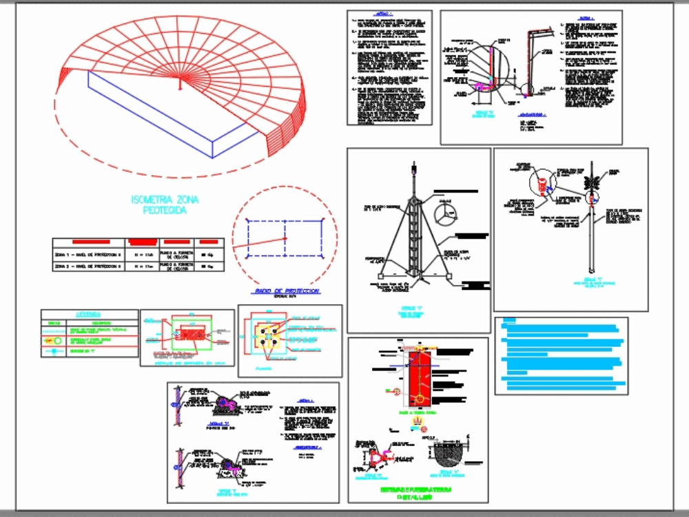 Pararrayos en AutoCAD | Descargar CAD (587.95 KB) | Bibliocad