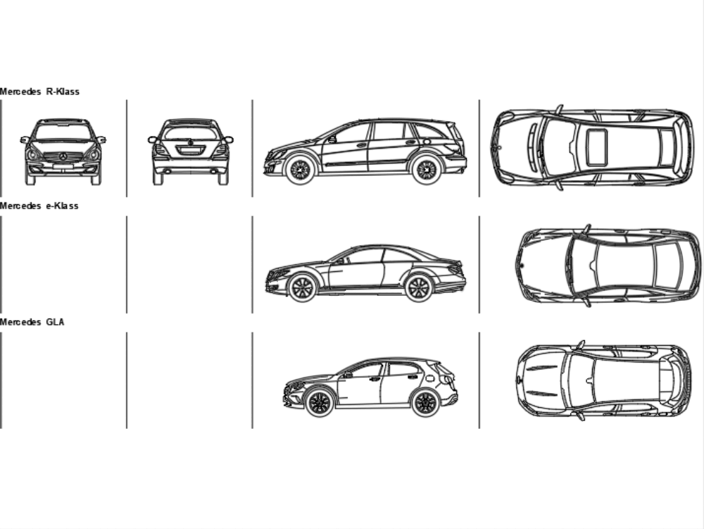 Mercedes Benz 2016 In Autocad Download Cad Free 272 5 Kb Bibliocad