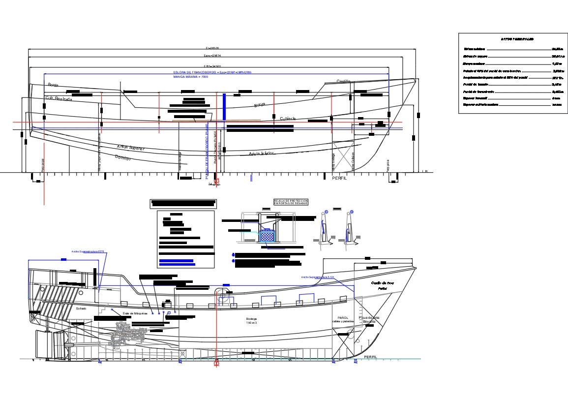 Fishing ship in AutoCAD | CAD download (678.32 KB) | Bibliocad