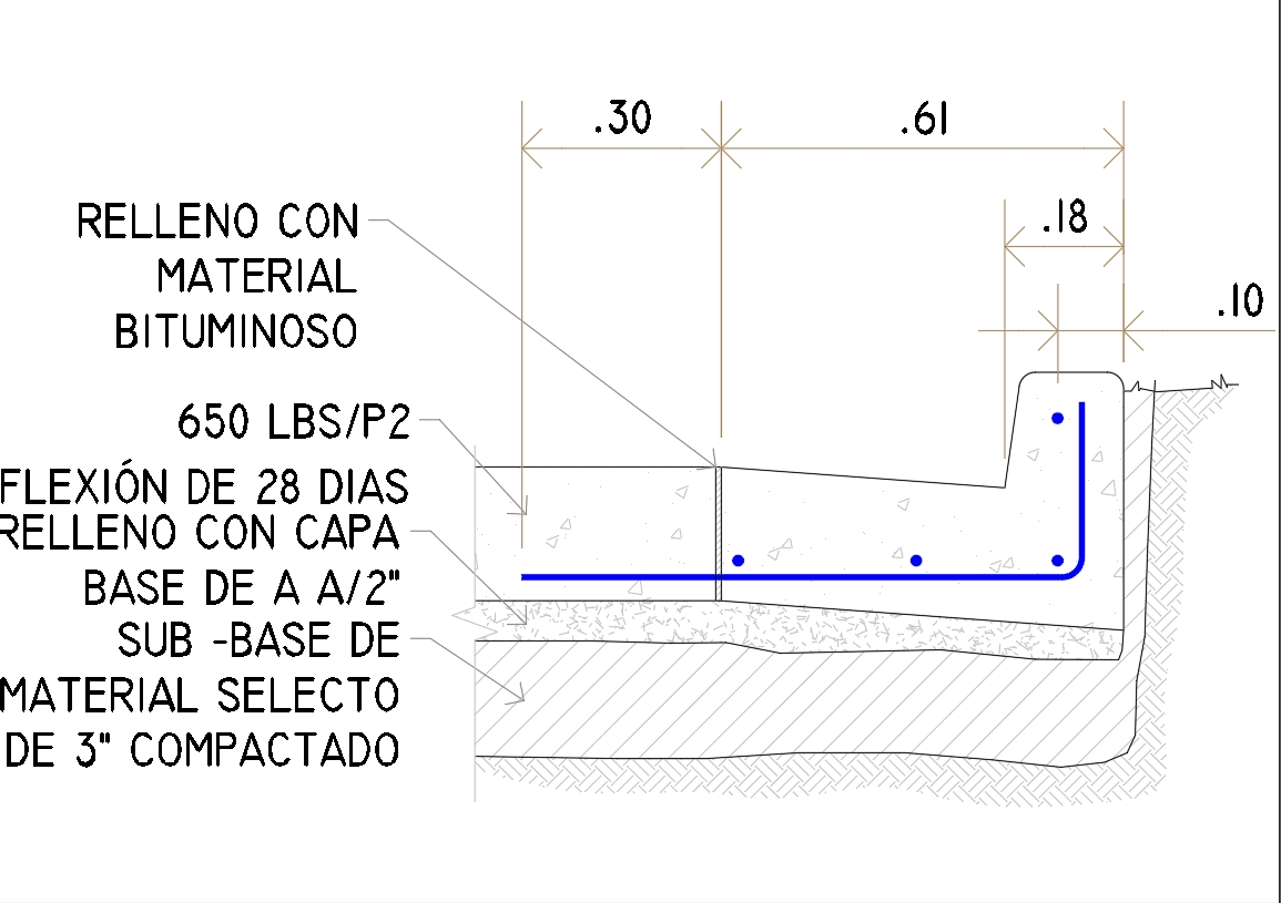Curb in AutoCAD | Download CAD free (53.55 KB) | Bibliocad