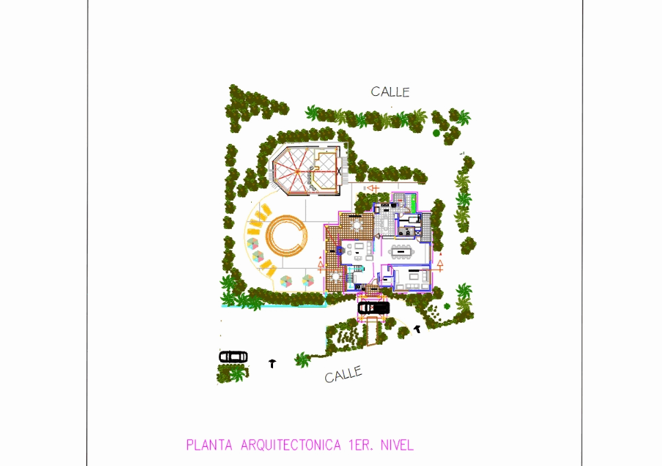 Cabana project in AutoCAD | Download CAD free (12.37 MB) | Bibliocad
