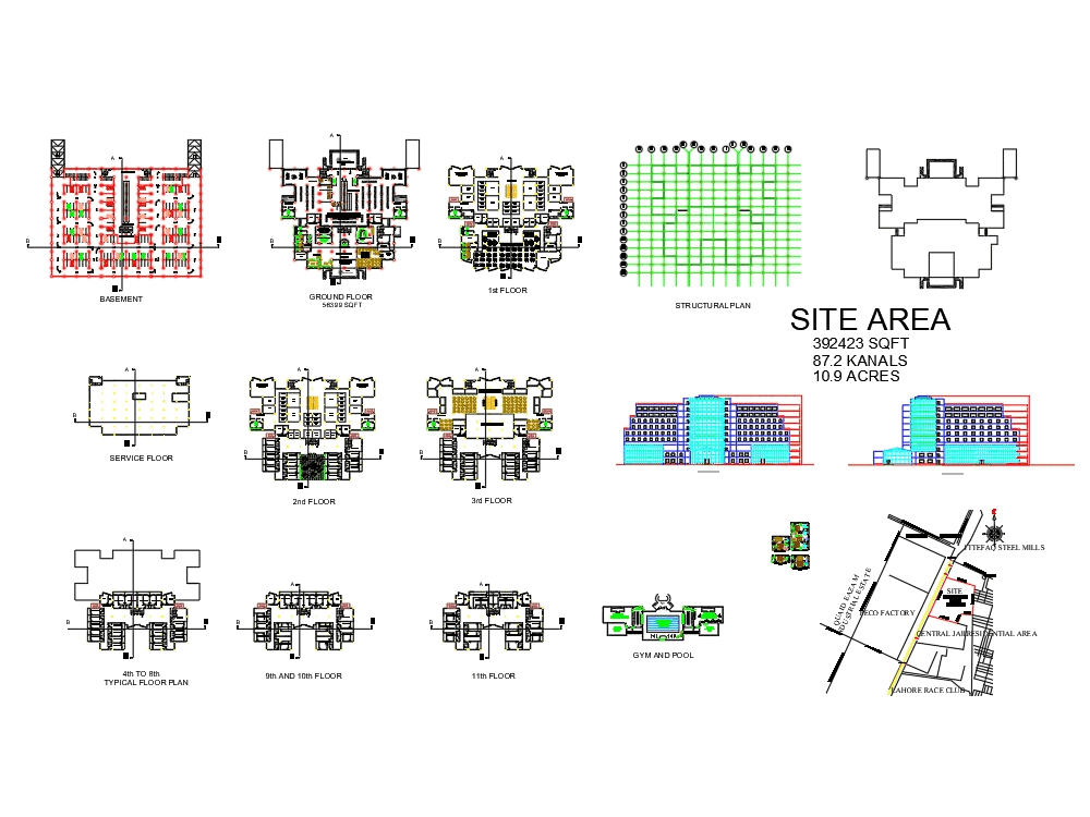 Mall in AutoCAD | CAD download (2.49 MB) | Bibliocad