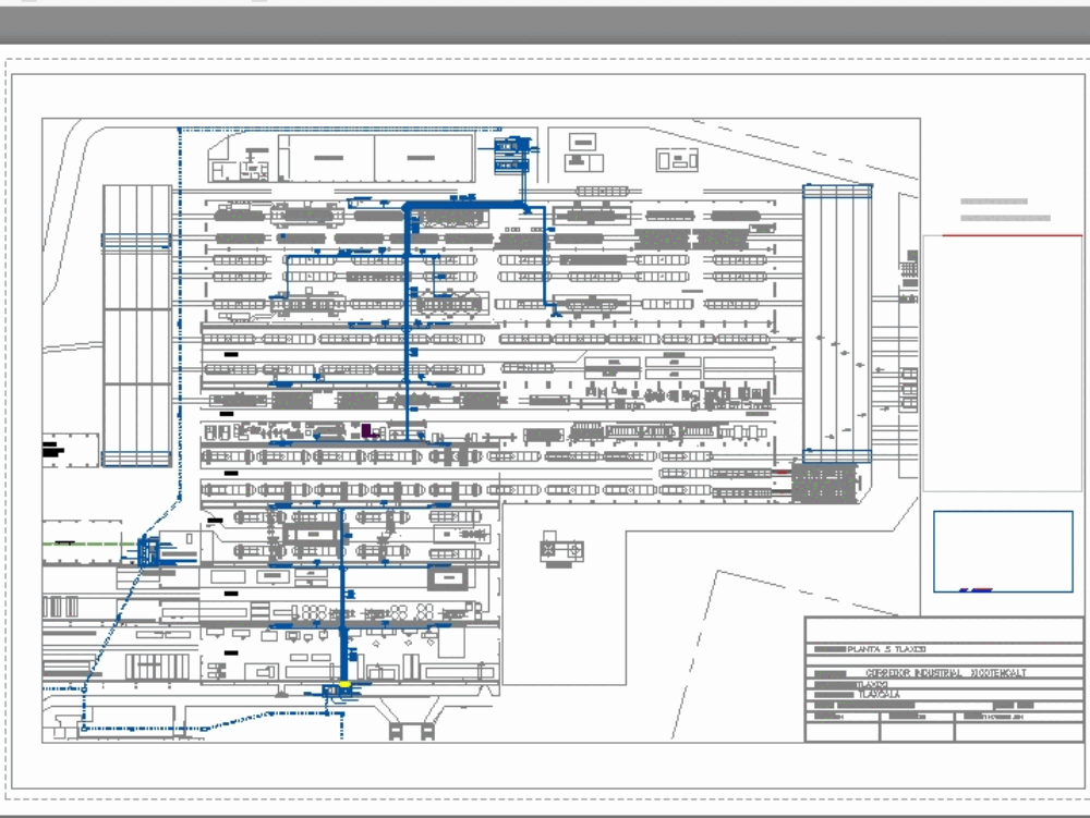 Industrial electrical installation in AutoCAD | CAD (13.98 MB) | Bibliocad