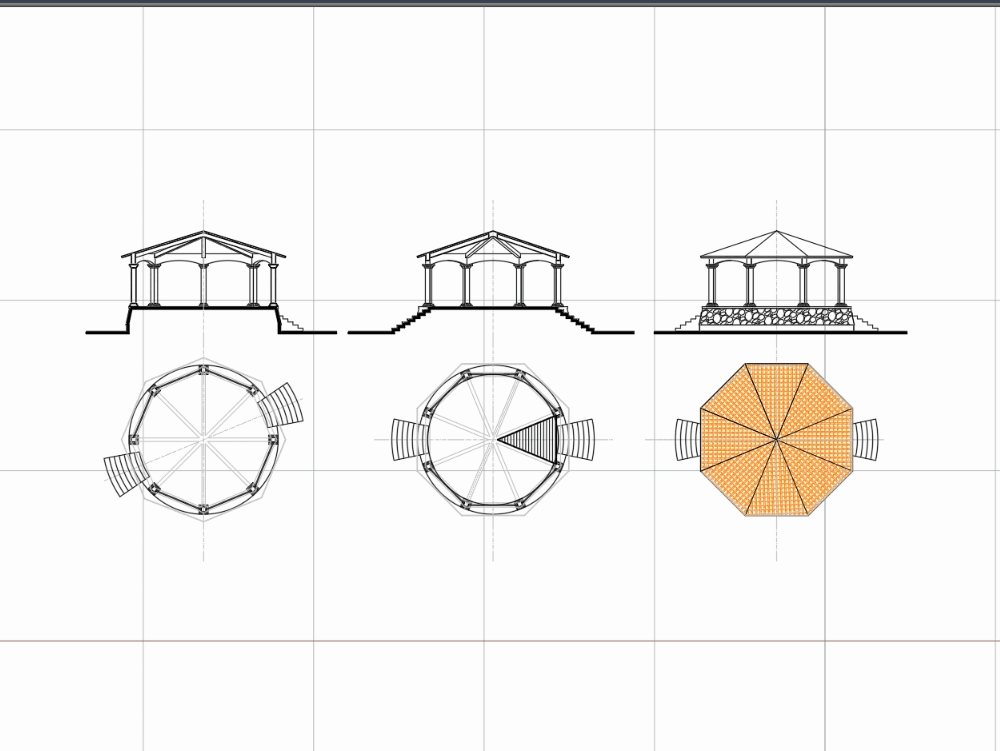 Rond point dans AutoCAD | Téléchargement CAD (55.09 KB) | Bibliocad