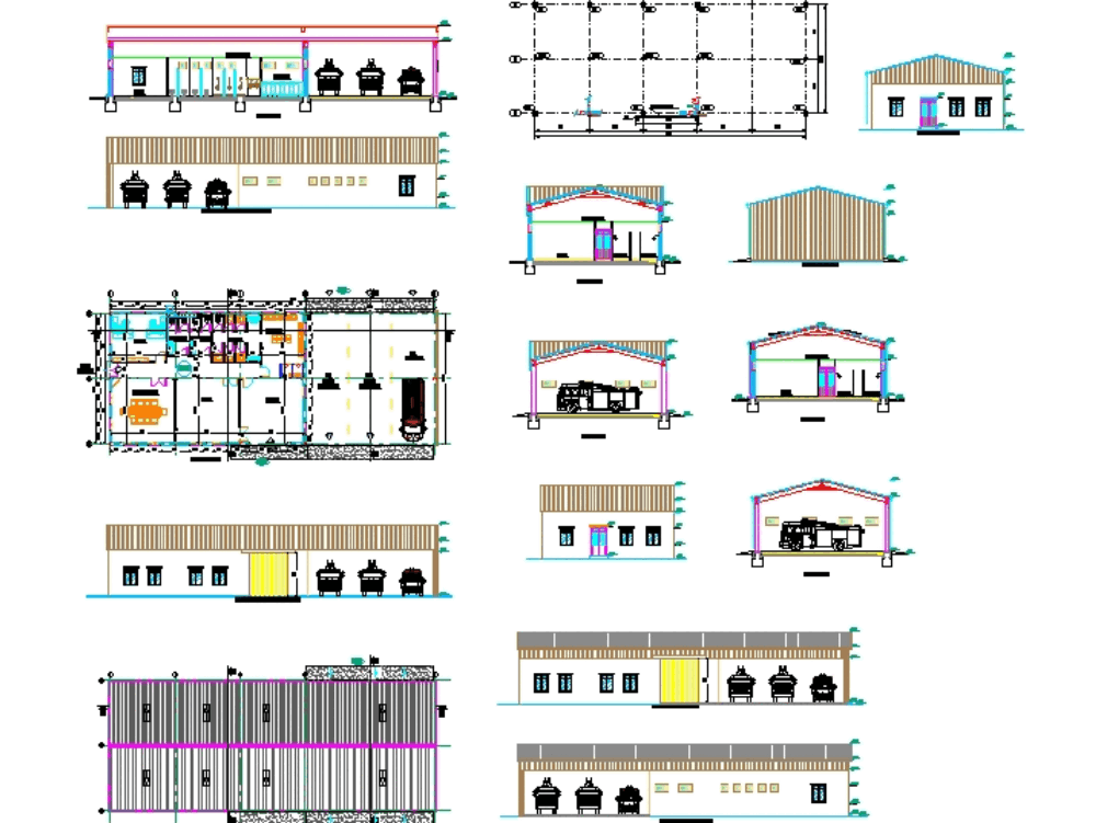 Industrial plant in AutoCAD | Download CAD free (555.26 KB) | Bibliocad