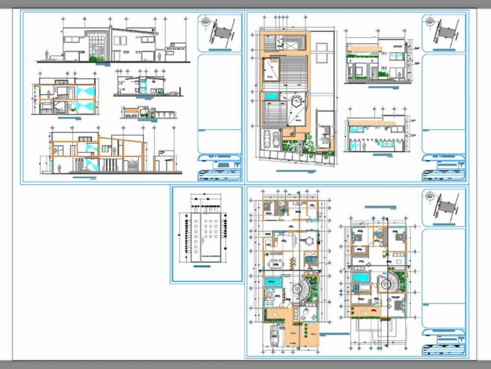 Plano de la casa en AutoCAD | Descargar CAD (1.55 MB) | Bibliocad