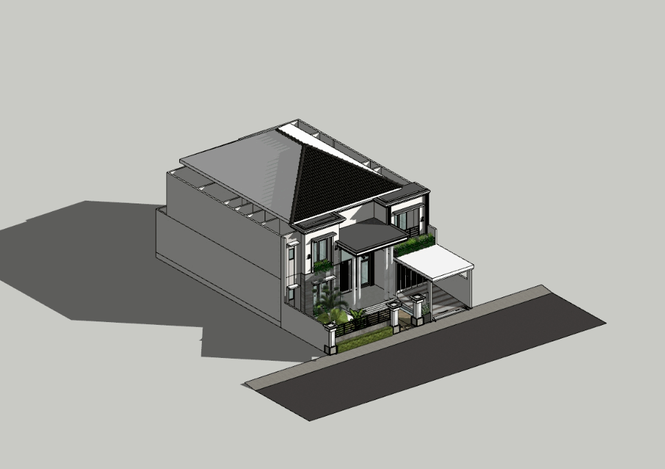 3d house in SKP | CAD download (16.17 MB) | Bibliocad