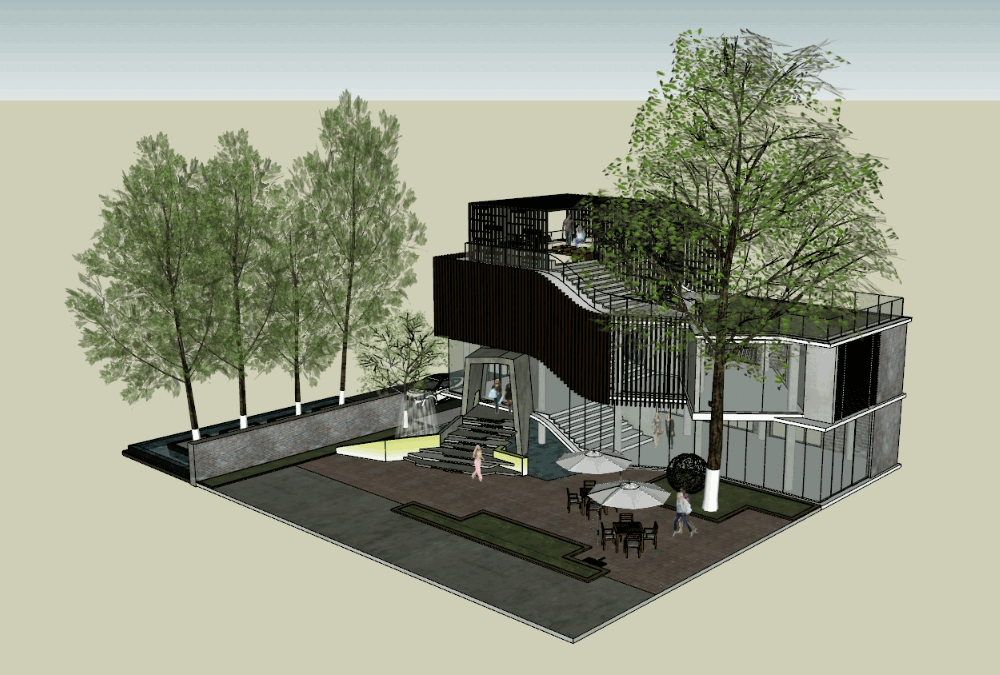 Home in SKP | CAD download (24.29 MB) | Bibliocad