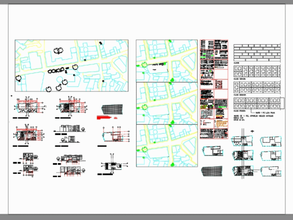 Dance academy project in AutoCAD | CAD download (10.2 MB) | Bibliocad