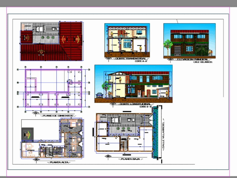 Única Casa De Família Em Autocad Baixar Cad 6 45 Mb Bibliocad