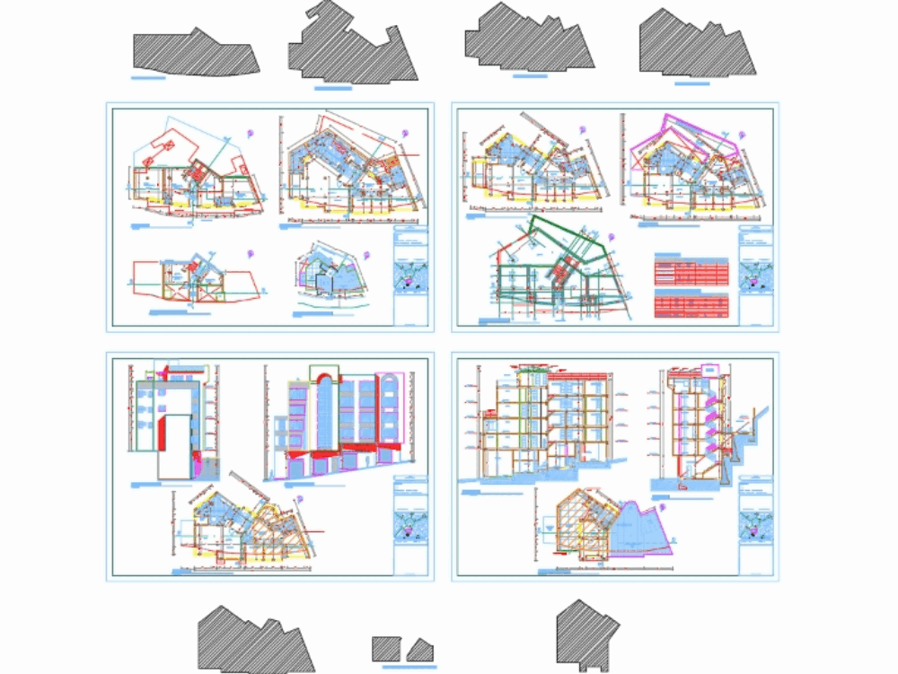 6 story building in AutoCAD | CAD download (1.47 MB) | Bibliocad