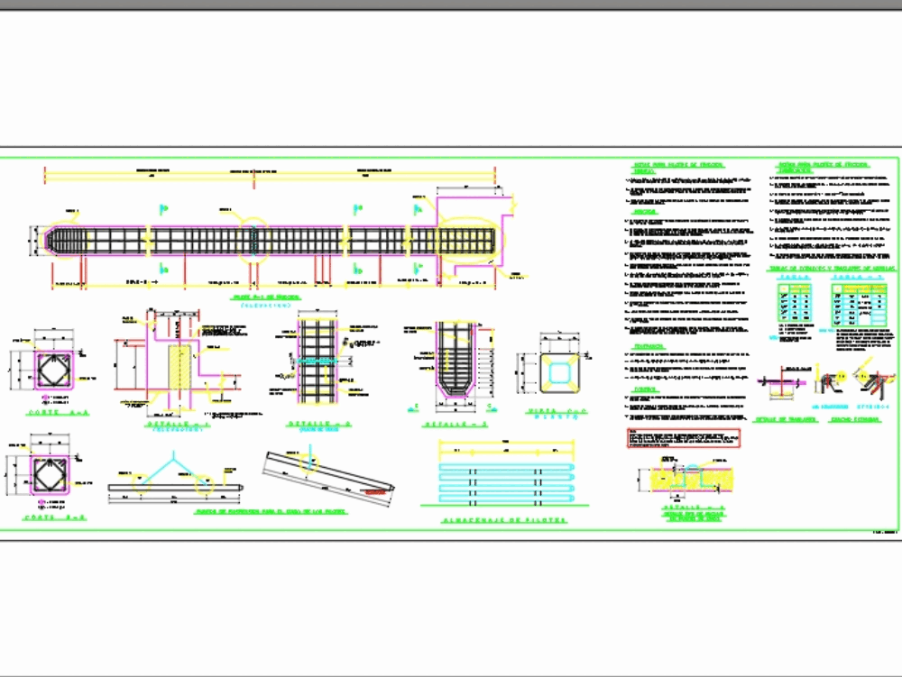 Friction pile in AutoCAD | CAD download (116.24 KB) | Bibliocad