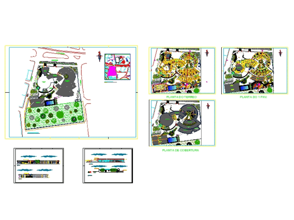 School in AutoCAD | CAD download (4.01 MB) | Bibliocad
