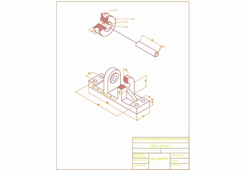 Rocker in AutoCAD | CAD download (53.55 KB) | Bibliocad