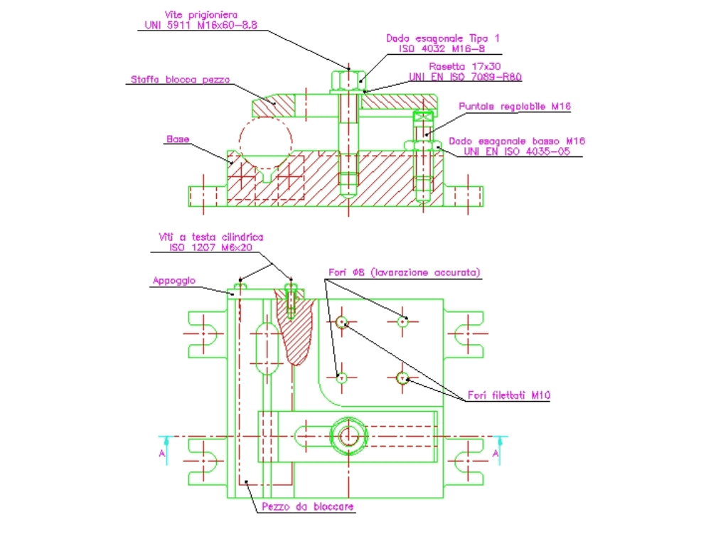 Locking equipment en AutoCAD | Descargar CAD gratis (69.3 KB) | Bibliocad
