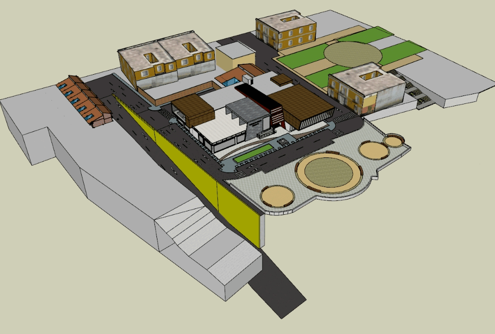 Mall Galeria Comercial En Skp Descargar Cad 3 91 Mb Bibliocad