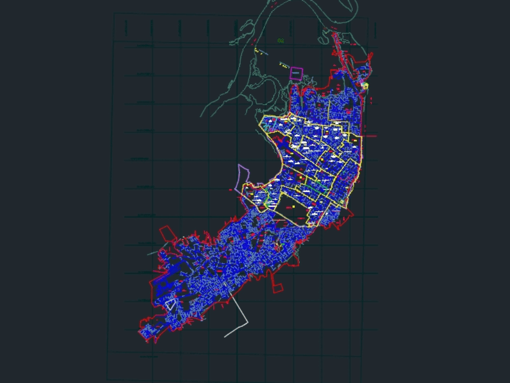 Plano general iquitos en AutoCAD | Descargar CAD gratis (7.55 MB ...