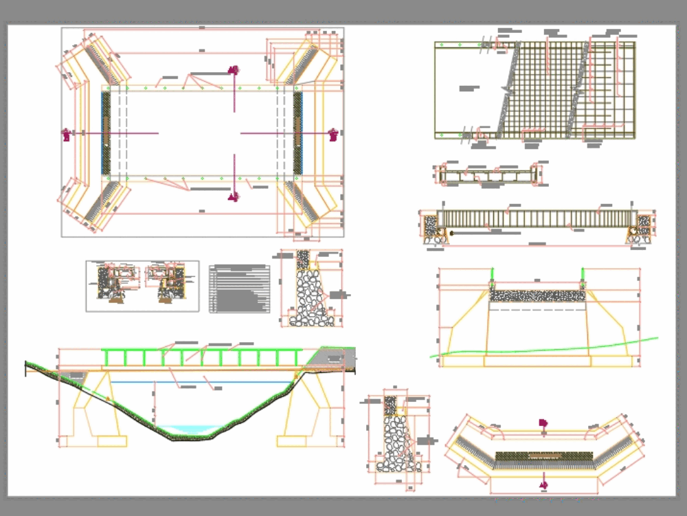 Ponton en AutoCAD | Descargar CAD gratis (511.74 KB) | Bibliocad