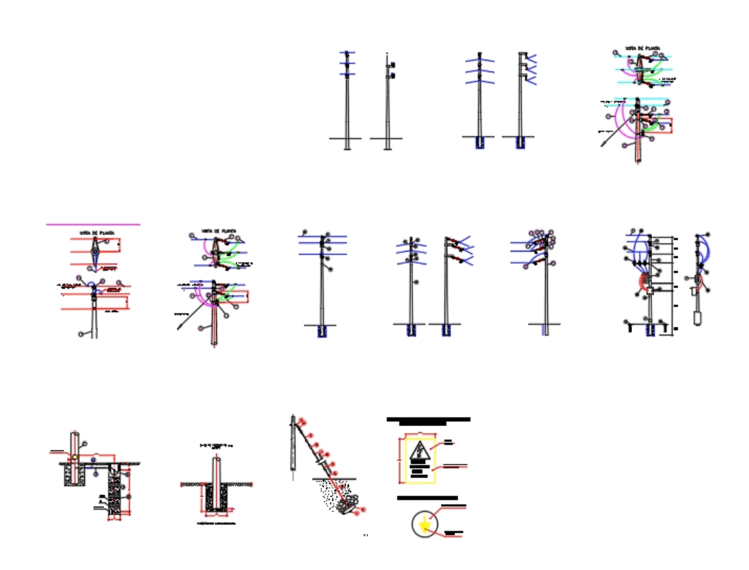 Media tension en AutoCAD | Descargar CAD (361.93 KB) | Bibliocad