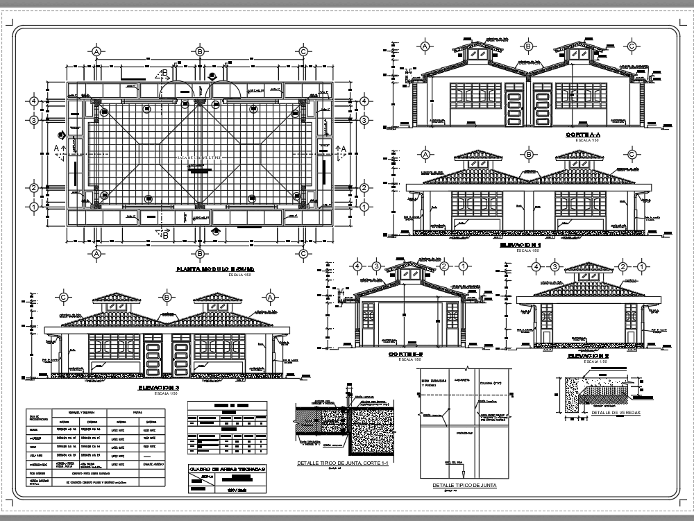 Multipurpose room in AutoCAD | Download CAD free (498.37 KB) | Bibliocad