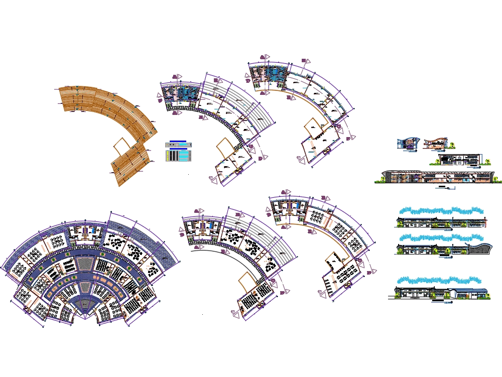 Community center in AutoCAD | CAD download (4.7 MB) | Bibliocad