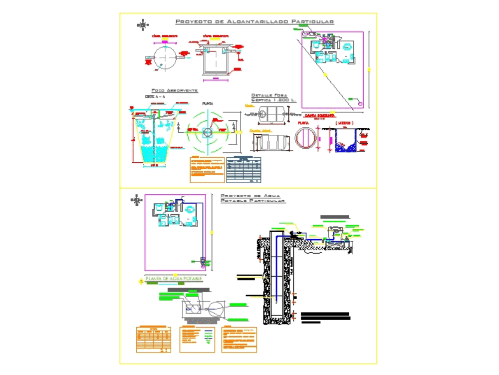 Plano de agua potable y alcantarillado rural (1.43 MB) | Bibliocad