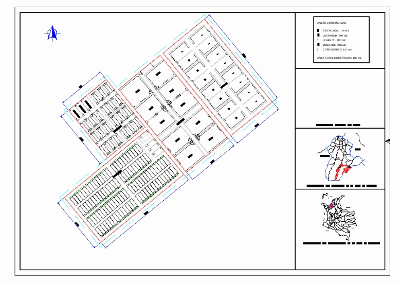 Pig farm in AutoCAD | CAD download (8.54 MB) | Bibliocad