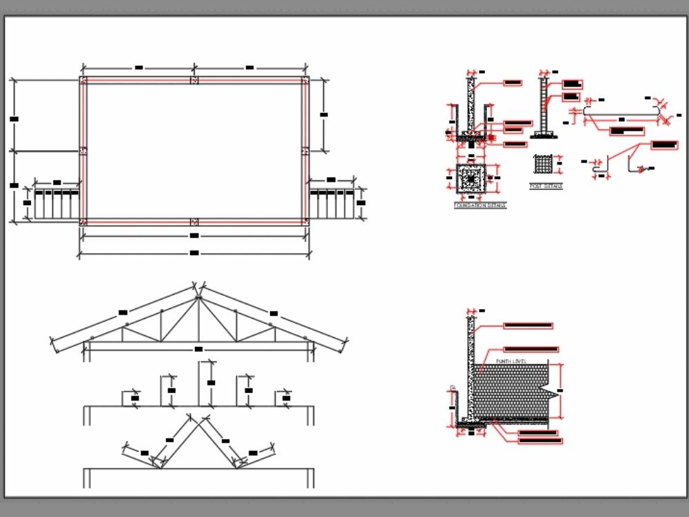 Open stage in AutoCAD | Download CAD free (84.86 KB) | Bibliocad