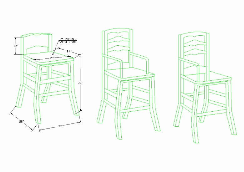 Chair in AutoCAD | Download CAD free (77.76 KB) | Bibliocad