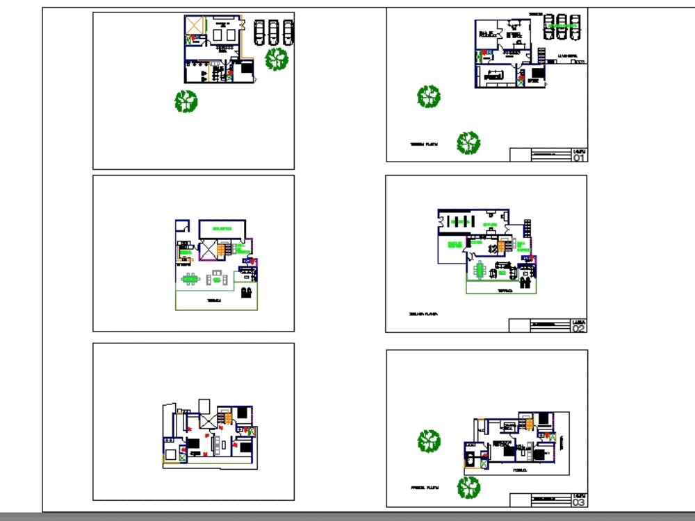 Slope house in AutoCAD | Download CAD free (1.68 MB) | Bibliocad
