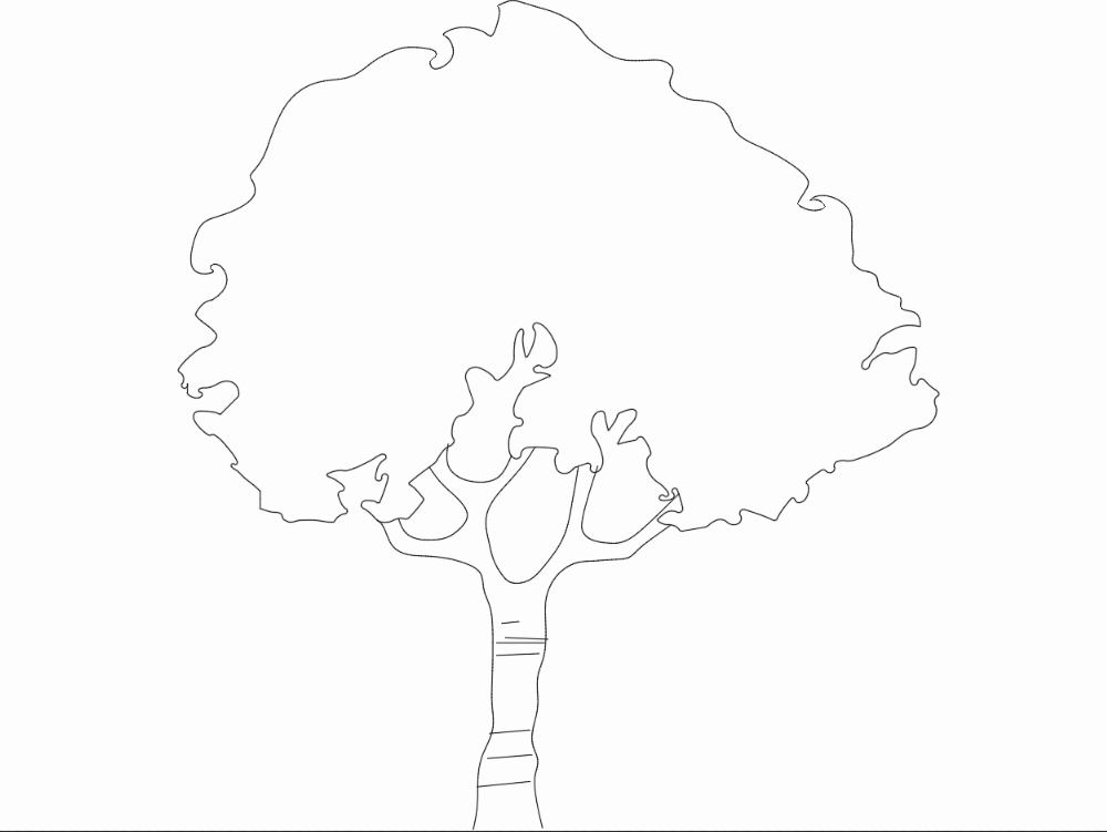 Arbre dans AutoCAD | Téléchargement CAD gratuit (46.15 KB) | Bibliocad