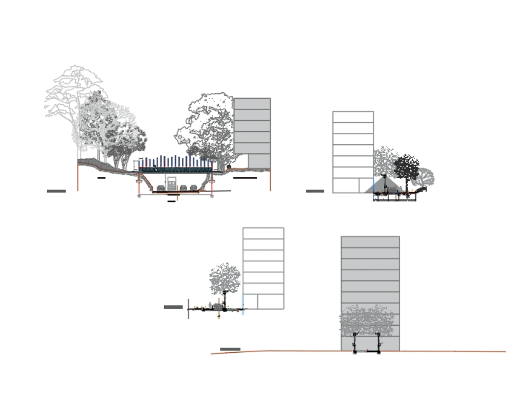 Sections of pavements and walkways in AutoCAD | CAD (899.92 KB) | Bibliocad