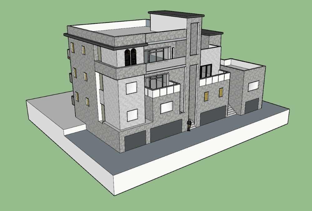 Family house in SKP | CAD download (2.85 MB) | Bibliocad