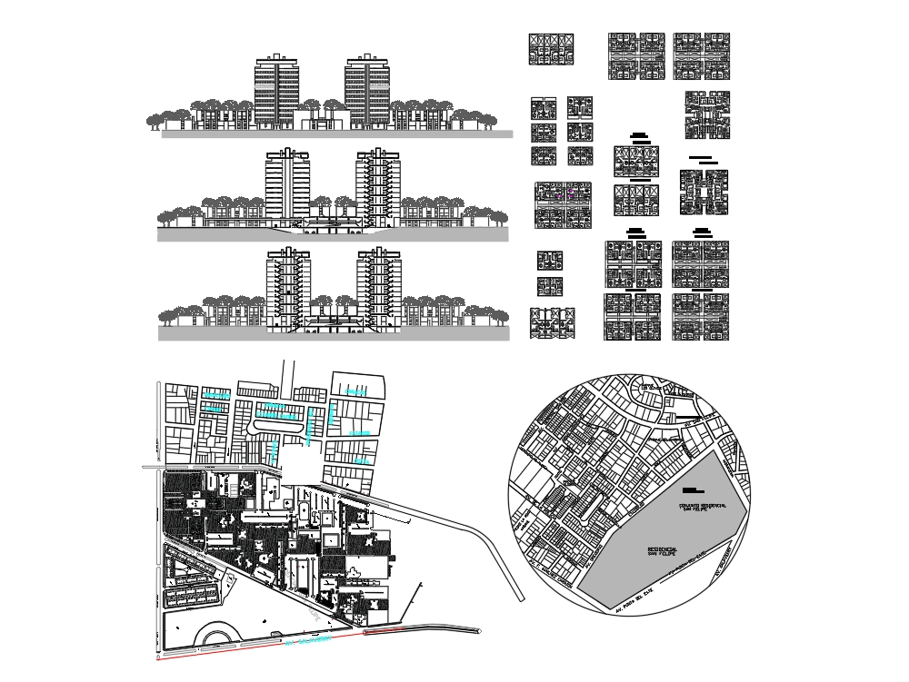Residential in AutoCAD | Download CAD free (4.9 MB) | Bibliocad