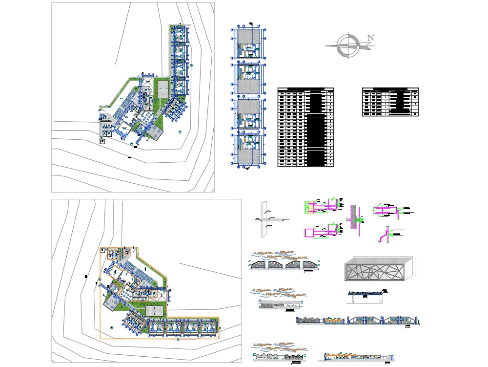 Ecolodge in AutoCAD | CAD download (2.41 MB) | Bibliocad