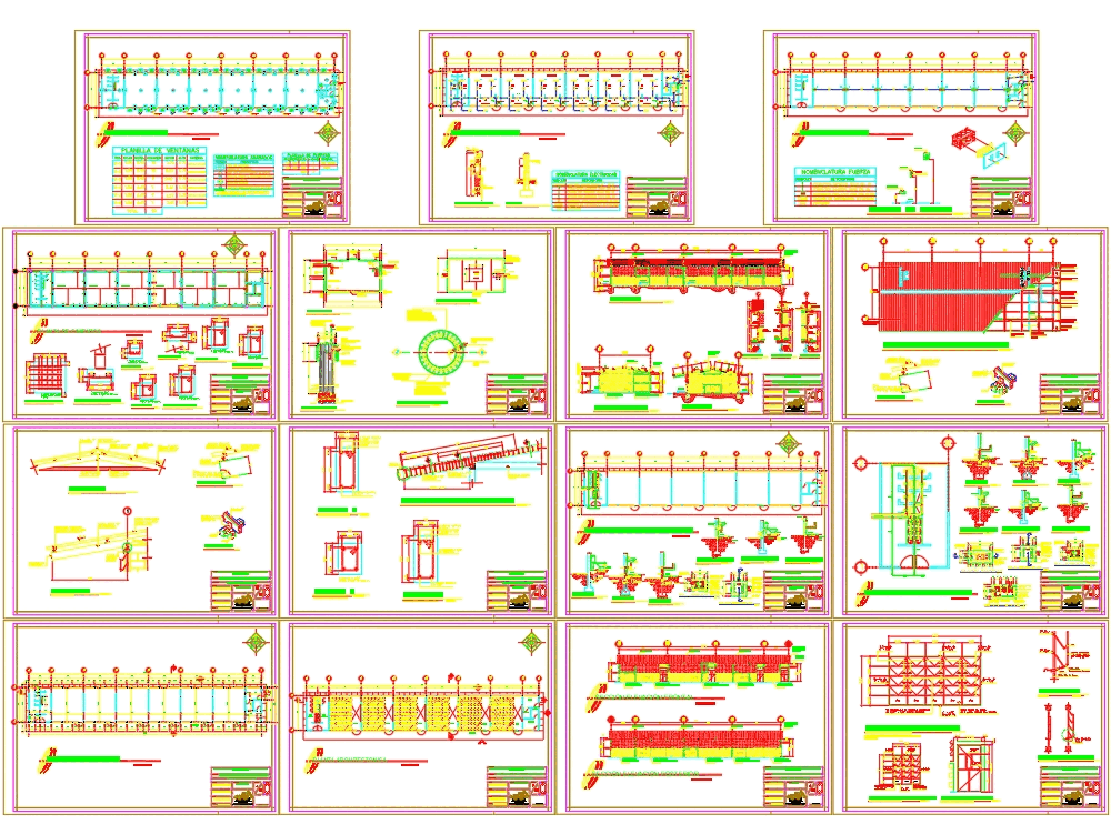 Primary school in AutoCAD | Download CAD free (1.6 MB) | Bibliocad