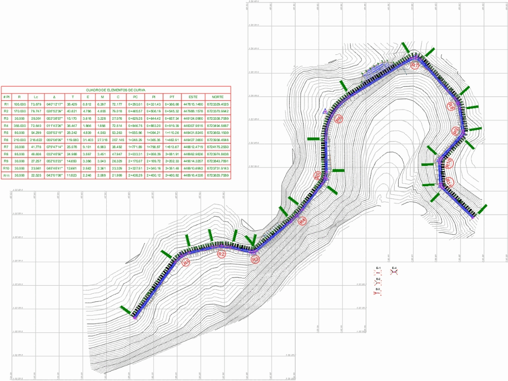 Projet routier dans AutoCAD | Téléchargement CAD (5.6 MB) | Bibliocad
