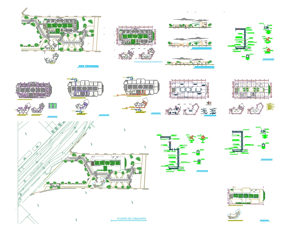 Kinder garden in AutoCAD | CAD download (4.78 MB) | Bibliocad
